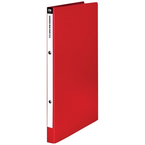 FM Mini-Ring Ringbinder A4 Red | OfficeMax NZ