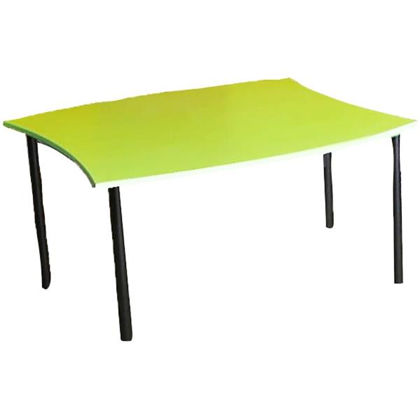 Window Table 900 Curved Out 1050x905x725mm Lime Green/Black | OfficeMax NZ