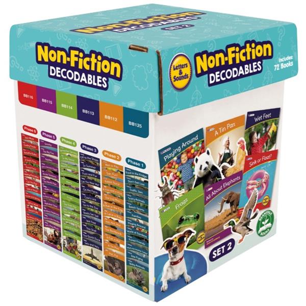 Junior Learning Letters & Sounds Non-Fiction Set Two Boxed Set, Set of ...
