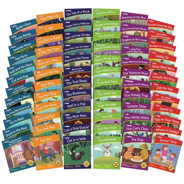 Junior Learning Letters & Sounds Fiction Set Two Boxed Set, Set of 72 ...