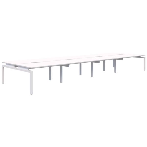 Accent Balance Desk Angle 8 1200 x 800mm, Snow White | OfficeMax NZ