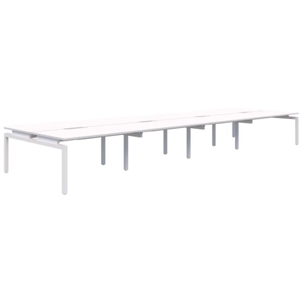 Accent Balance Desk Angle 8 1500 x 700mm, Snow White | OfficeMax NZ