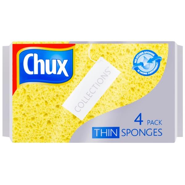 Chux Collections Thin Cleaning Sponge, Pack of 4 | OfficeMax NZ