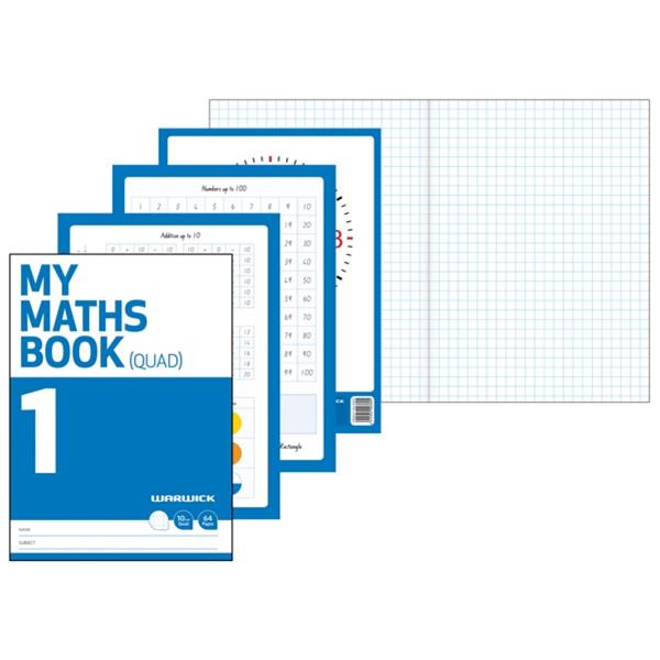 Warwick My Maths Book 1 10mm Quad 64 Pages | OfficeMax NZ