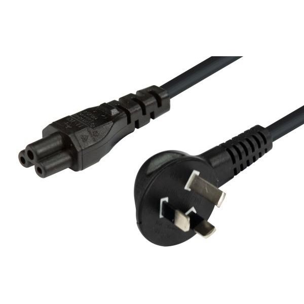 Dynamix Power Cord 3 Pin Flat Head to IEC C5 Female Connector 7.5A 2m ...