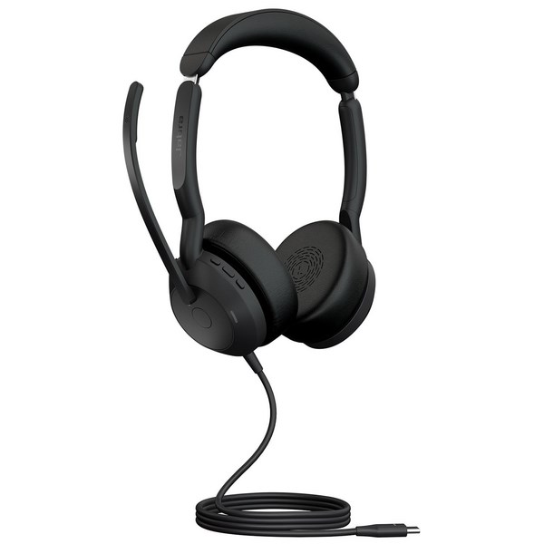 Jabra Evolve2 50 UC Stereo USB-C Wired Headset Black | OfficeMax NZ