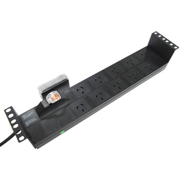 Dynamix 2RU 10 Outlet Horizontal Power Rail (10A) 10 Amp | OfficeMax NZ