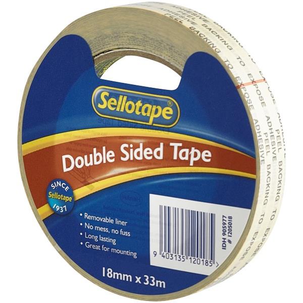 Sellotape 1205 Double Sided Tape 18mm x 33m | OfficeMax NZ