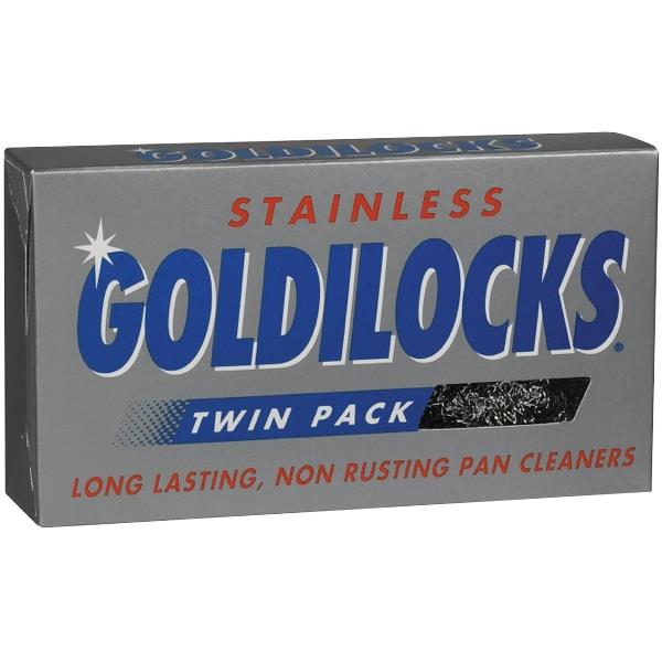 Goldilocks Stainless Steel Pan Cleaner Pads, Pack of 2 | OfficeMax NZ