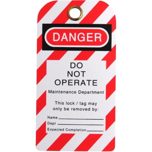 Security Lockout Tag Danger Do Not Operate Maintenance | OfficeMax NZ