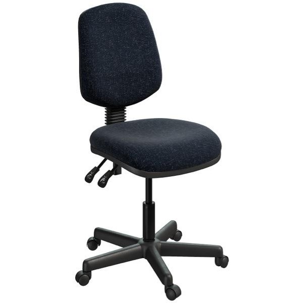 Studio Task Chair High Back 3 Lever Bond Fabric/Jet | OfficeMax NZ