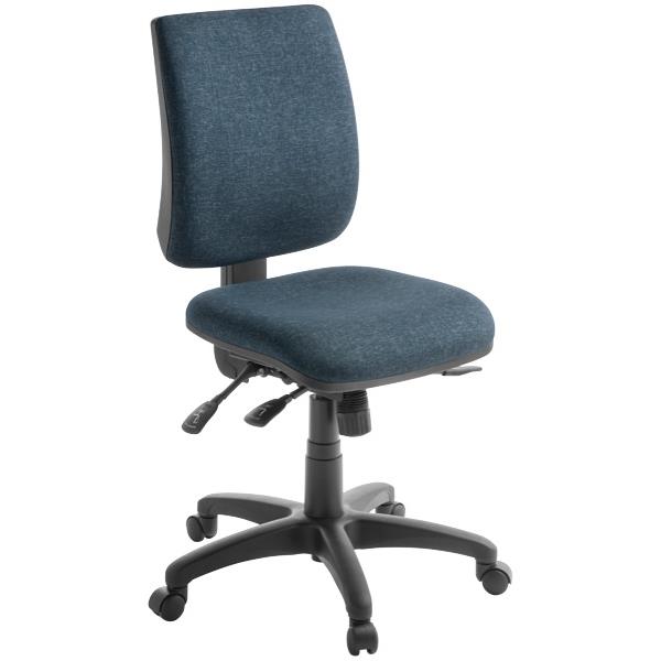 Trapeze Task Chair 2 Lever With Seat Slide Bond Fabric/Navy | OfficeMax NZ