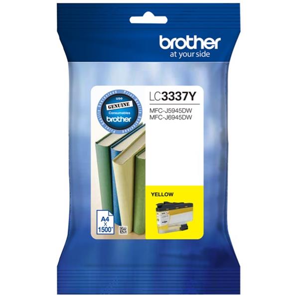 Brother LC3337-Y Yellow Ink Cartridge | OfficeMax NZ