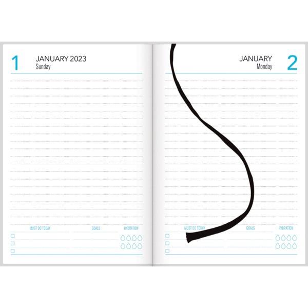 Collins A51 Diary A5 1 Day Per Page 2023 Flowers | OfficeMax NZ