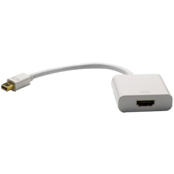 Dynamix Mini DisplayPort to HDMI Active Converter Cable 200mm White ...