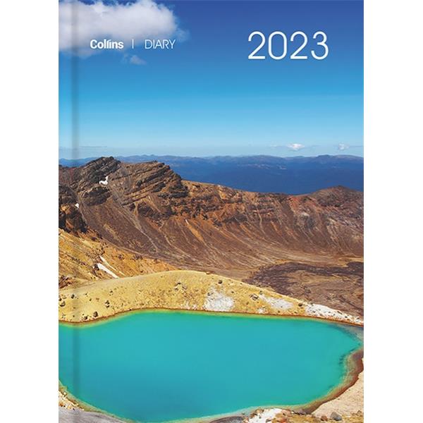 Collins A51 Diary A5 1 Day Per Page 2023 NZ Landscapes Assorted ...