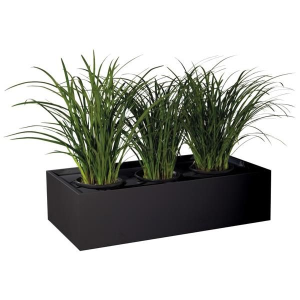 Precision Strata 2 Steel Planter Box 1200mm Black | OfficeMax NZ
