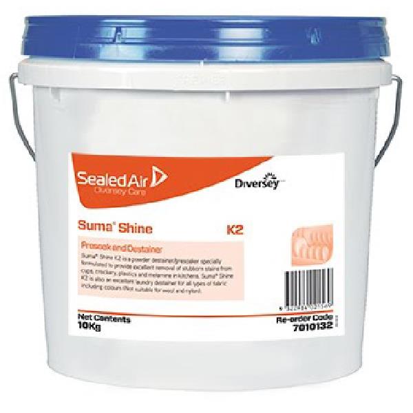 Suma Shine K2 Pre-Soak and Destainer Powder 10kg | OfficeMax NZ