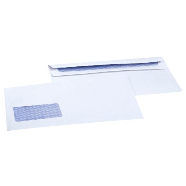 Croxley DLE Window Envelope Seal Easi White 133014, Box of 500 ...