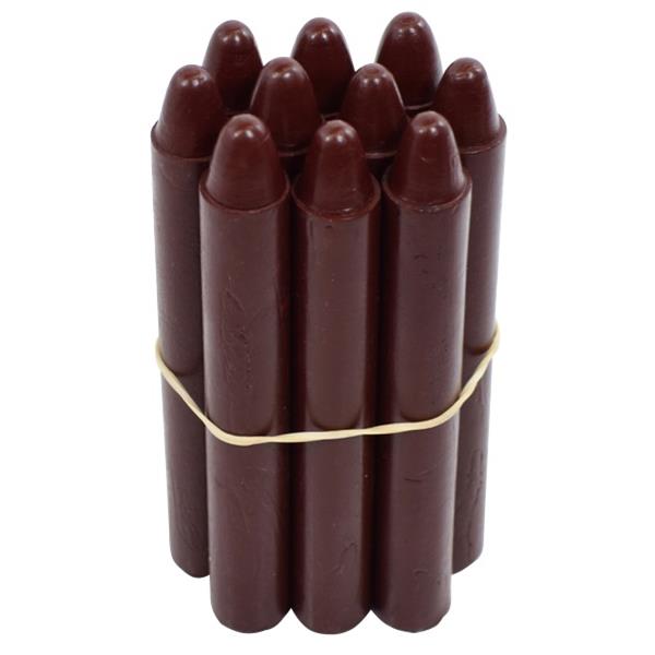 Retsol Hard Wax Crayons Brown, Set of 10 | OfficeMax NZ