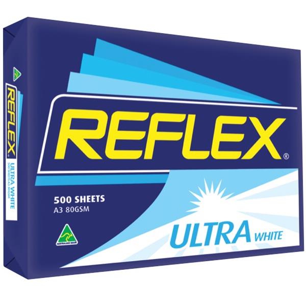 Reflex Ultra A3 80gsm Carbon Neutral White Copy Paper, Pack of 500 ...