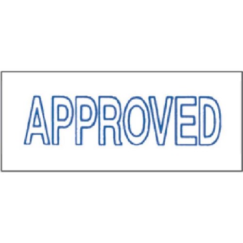Dixon 015 Self-Inking Stamp Approved Blue | OfficeMax NZ