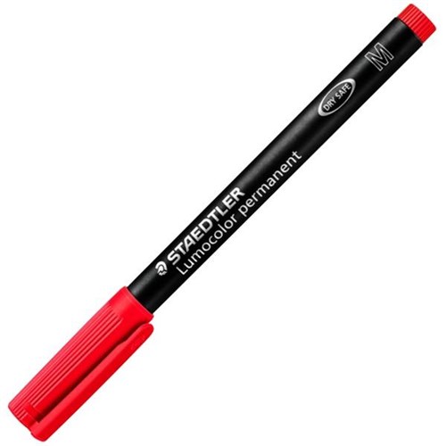 Staedtler Lumocolor 317 Red Permanent Marker Medium Tip | OfficeMax NZ