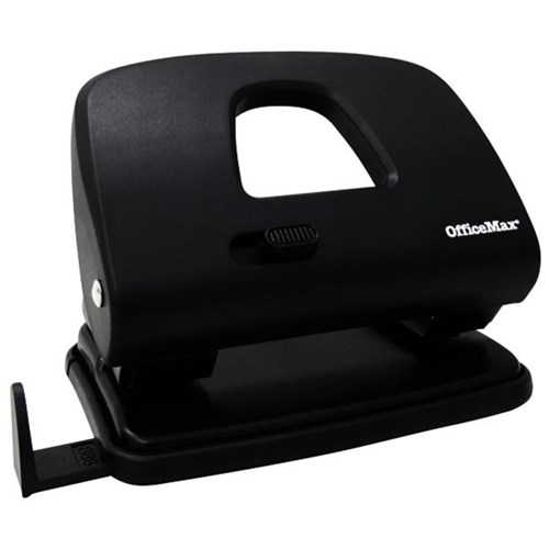 OfficeMax Premium 2 Hole Punch Medium Duty 20 Sheet Black | OfficeMax NZ