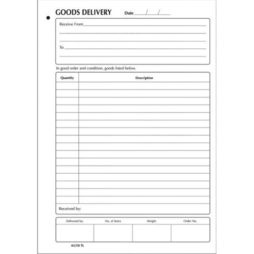 Collins A5/50DL Delivery Book NCR Duplicate Set of 50 | OfficeMax NZ