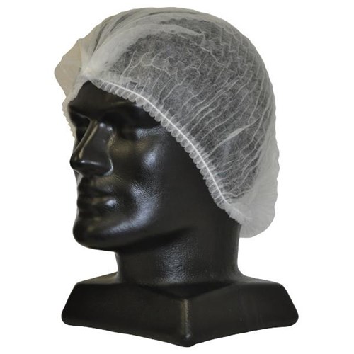 Crimped Disposable Caps 58cm White, Carton of 1000 | OfficeMax NZ