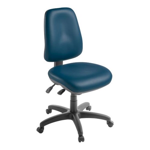 Tactic 3 Task Chair 3 Lever Charisma Vinyl/Navy | OfficeMax NZ