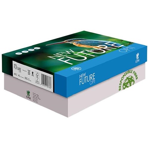 New Future Opti A3 68gsm Carbon Neutral White Copy Paper, 3 Packs of ...