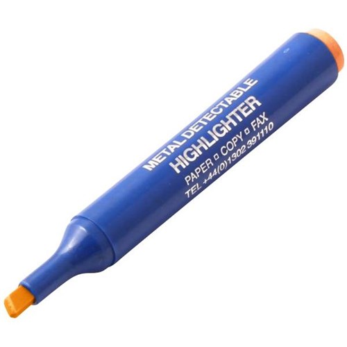 Metal Detectable Orange Highlighters Pack of 10 | OfficeMax NZ
