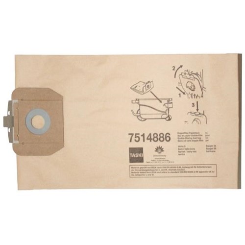 Taski Vento Paper Vacuum Bag 8 Litre, Pack of 10 | OfficeMax NZ