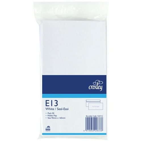 Croxley E13 133112 Envelope Seal Easi, Pack of 50 | OfficeMax NZ