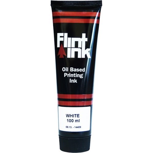 5 Star Flint Ink Oil-Based Printing Ink 100ml White | OfficeMax NZ