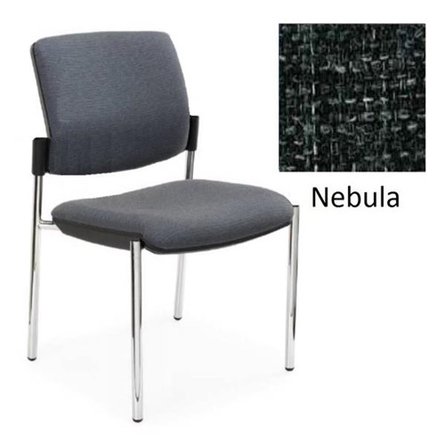 Venice Linea Chair Chrome 4 Leg Frame Nebula Fabric | OfficeMax NZ