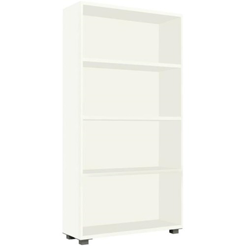City Value Bookcase 1600mm Snowdrift White | OfficeMax NZ